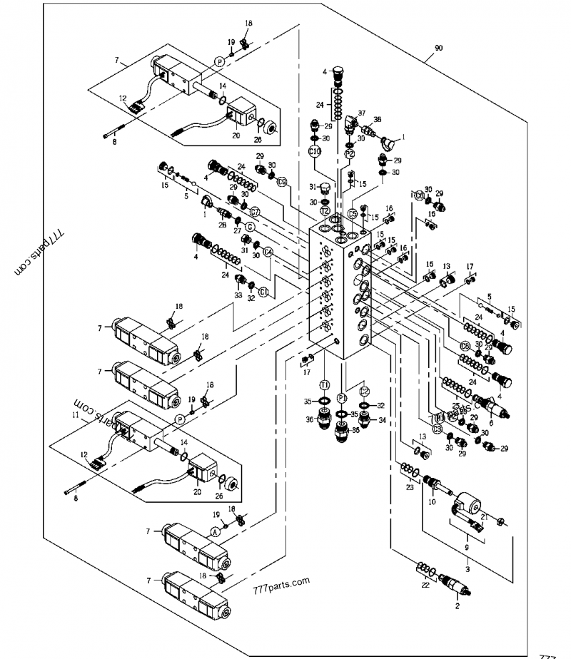 XPD36BTX Diagnostic Coupling - John Deere spare part | 777parts.com