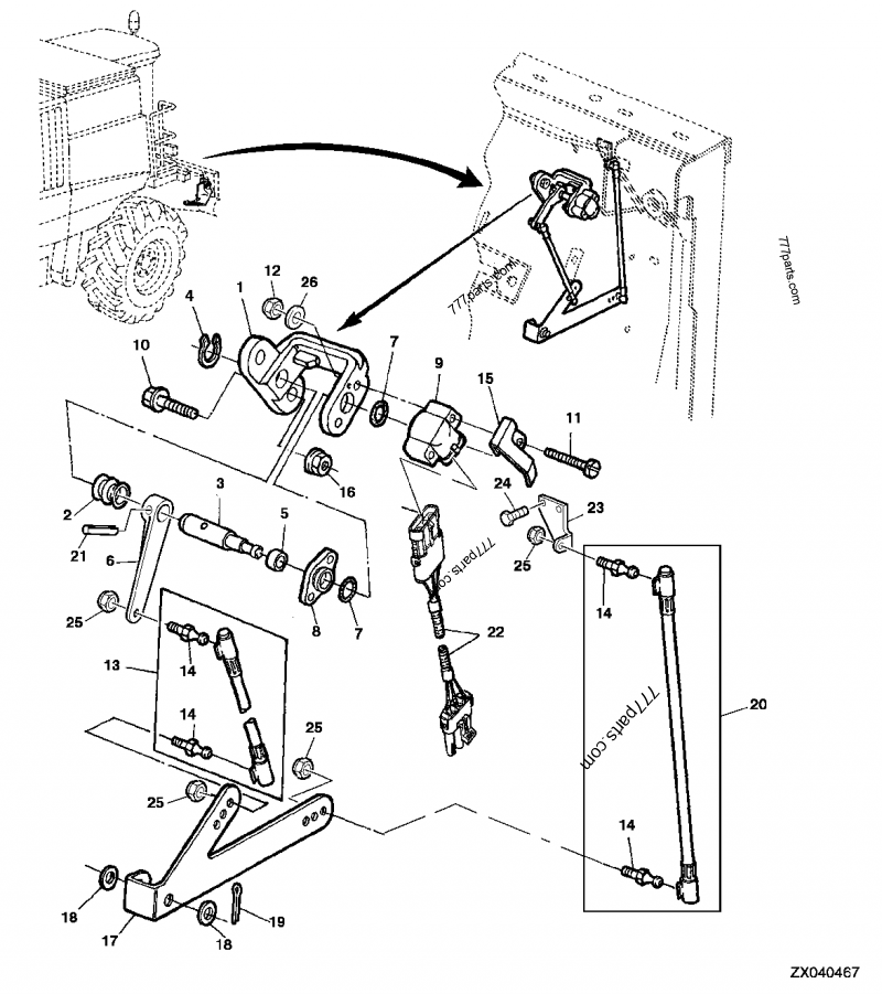 AT333680 Sensor - John Deere spare part | 777parts.com