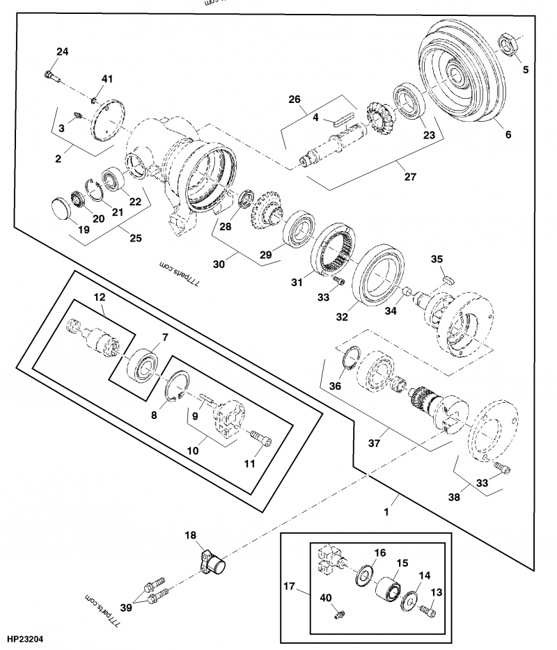 DE19305 Шариковый подшипник - John Deere запчасть для спецтехники ...