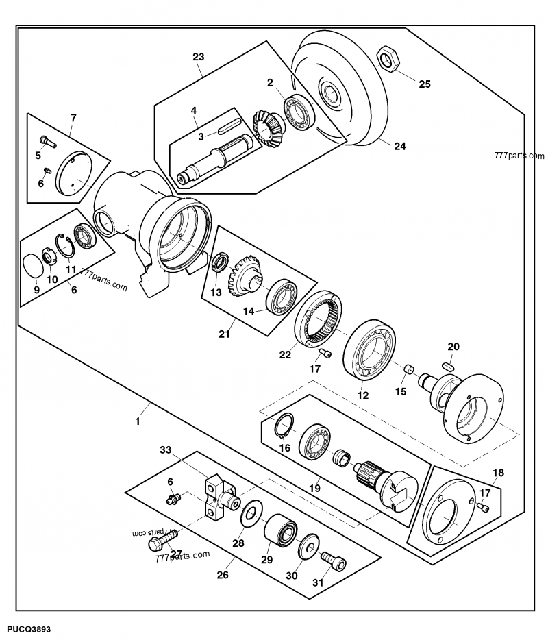 DE19305 Шариковый подшипник - John Deere запчасть для спецтехники ...