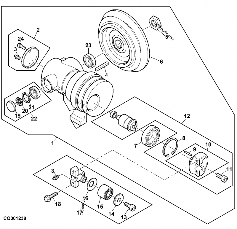 DE19305 Шариковый подшипник - John Deere запчасть для спецтехники ...