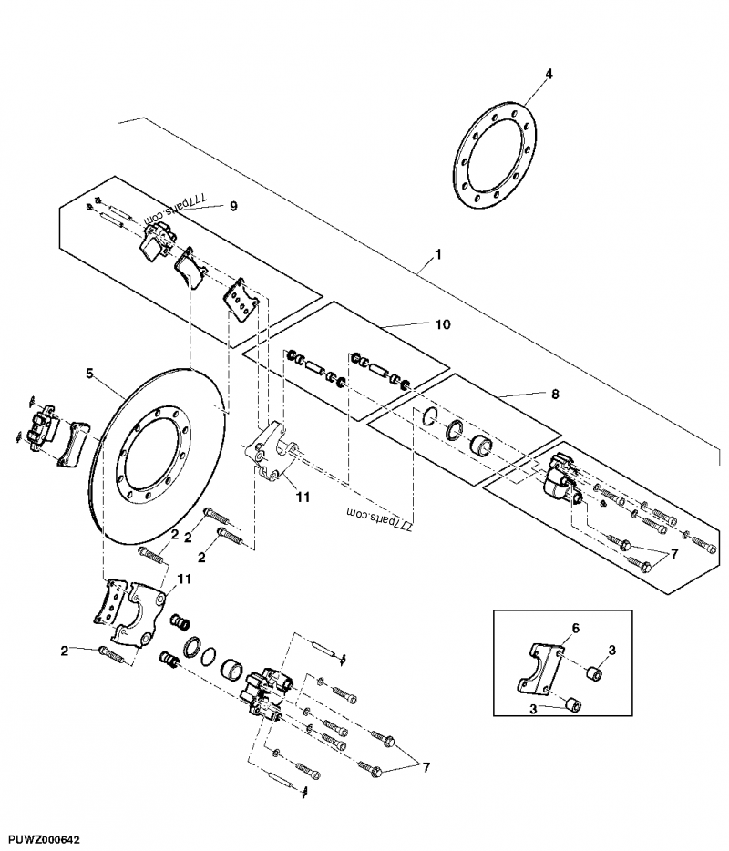 AN303225 Pad - John Deere spare part | 777parts.com