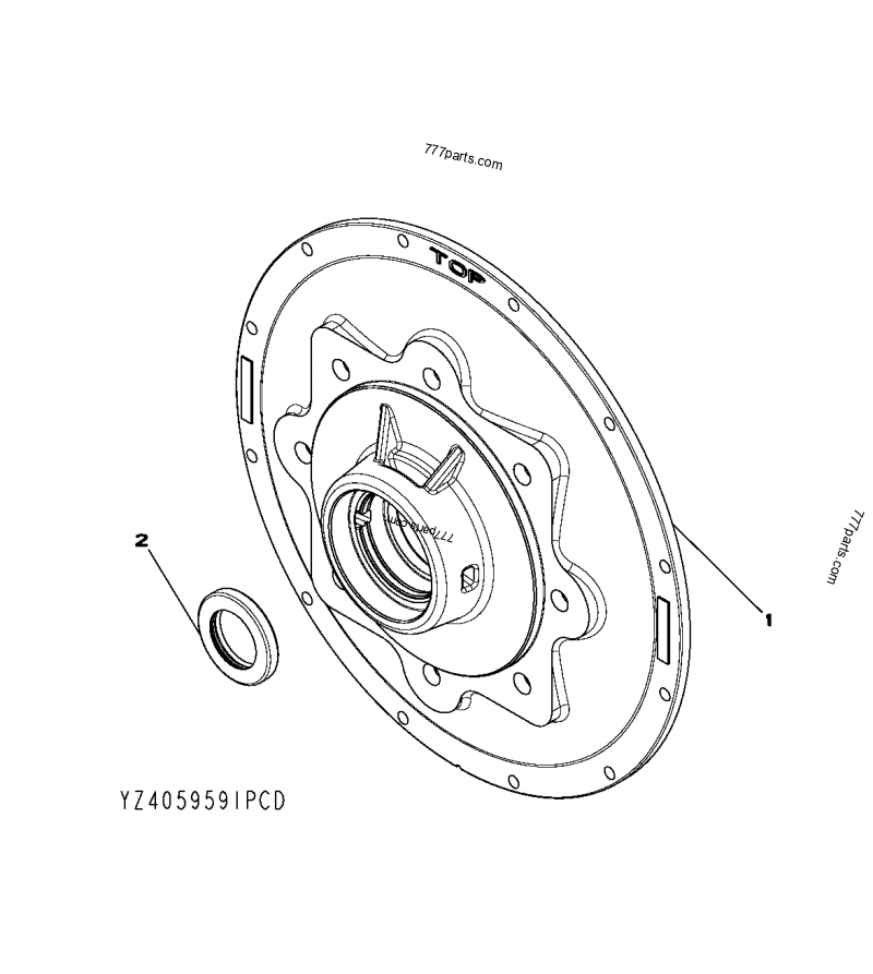 YZ100016 Сальник - John Deere запчасть для спецтехники | 777parts.com