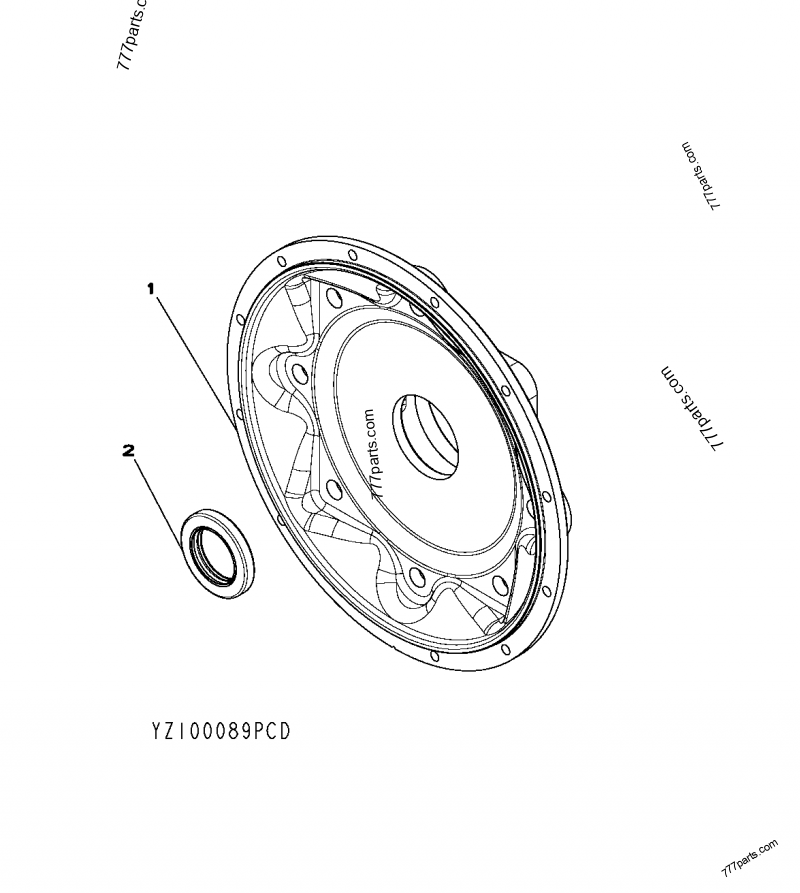 YZ100016 Сальник - John Deere запчасть для спецтехники | 777parts.com