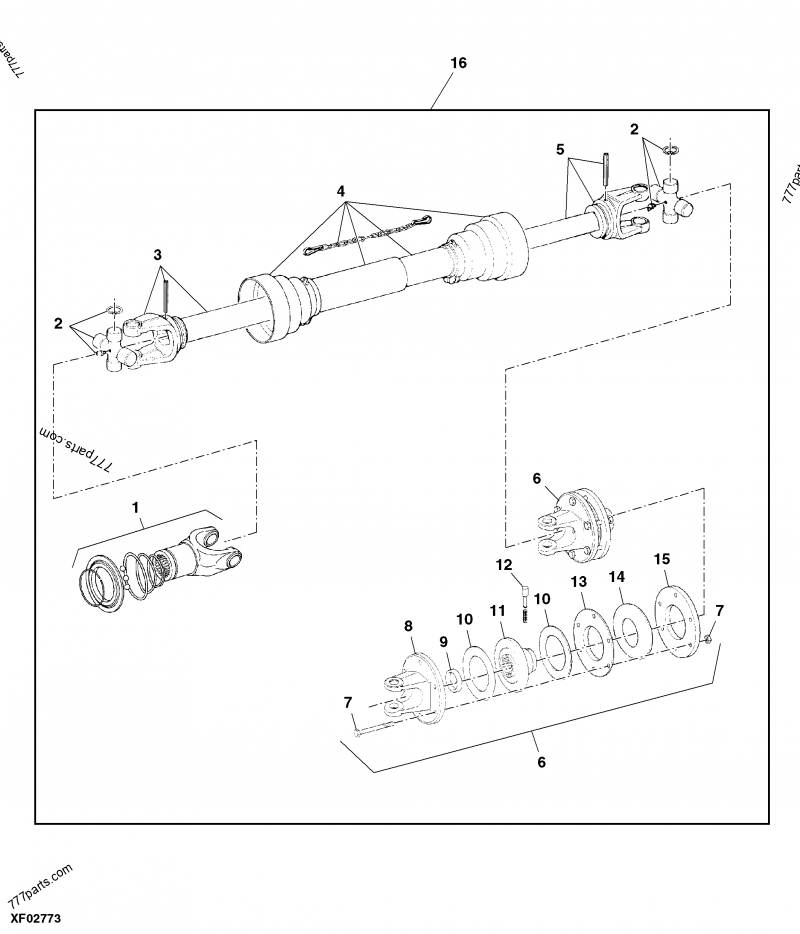 5MHF08011789 Power-Takeoff - John Deere spare part | 777parts.com