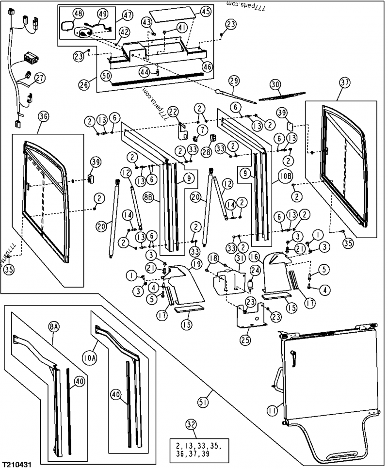 AT329420 Wiper Motor - John Deere spare part | 777parts.com