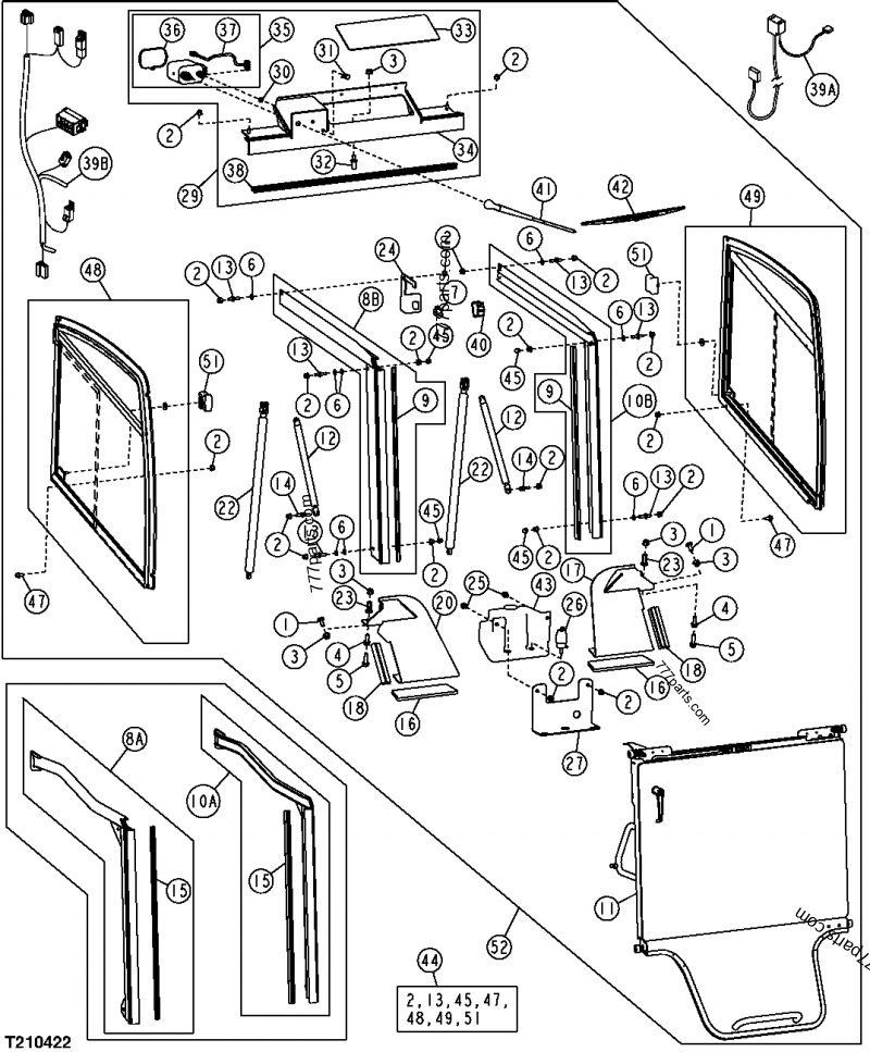 AT329420 Wiper Motor - John Deere spare part | 777parts.com