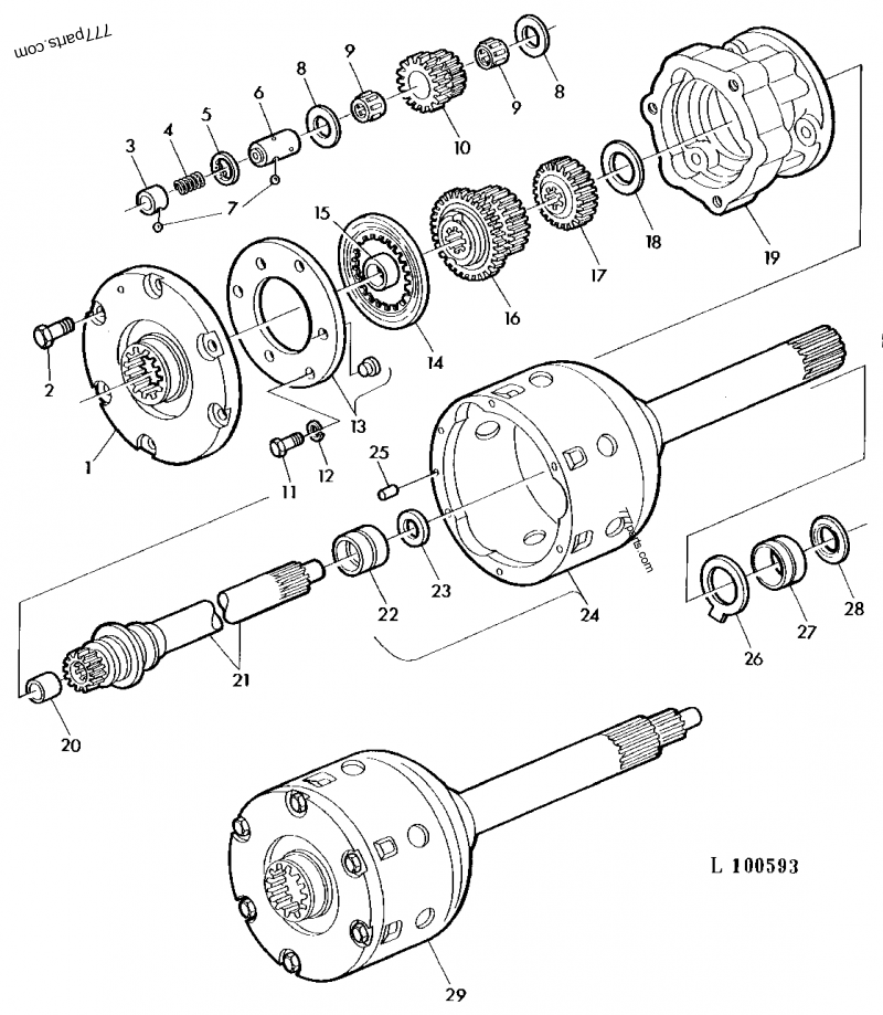 AR39128 Disk With Inner Spli - John Deere spare part | 777parts.com