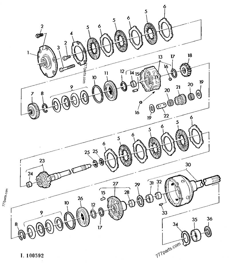 AR39128 Disk With Inner Spli - John Deere spare part | 777parts.com