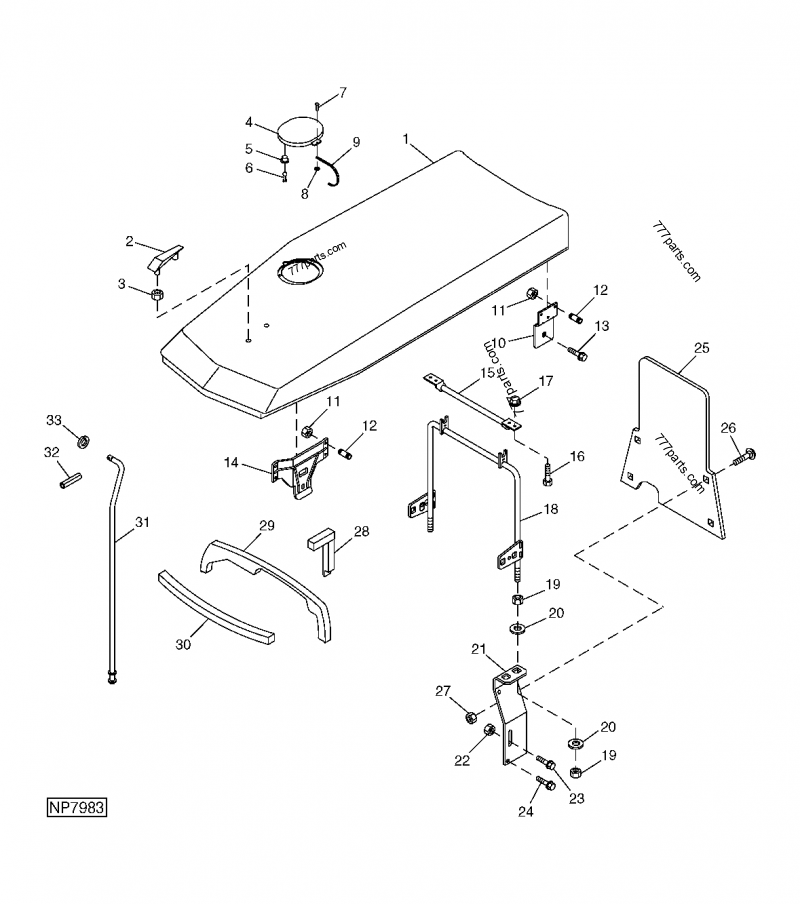 R132127 Door - John Deere spare part | 777parts.com