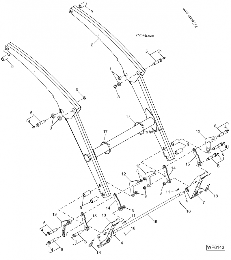AW32736 Pin - John Deere spare part | 777parts.com