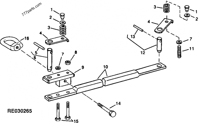 RE247461 Pin - John Deere spare part | 777parts.com