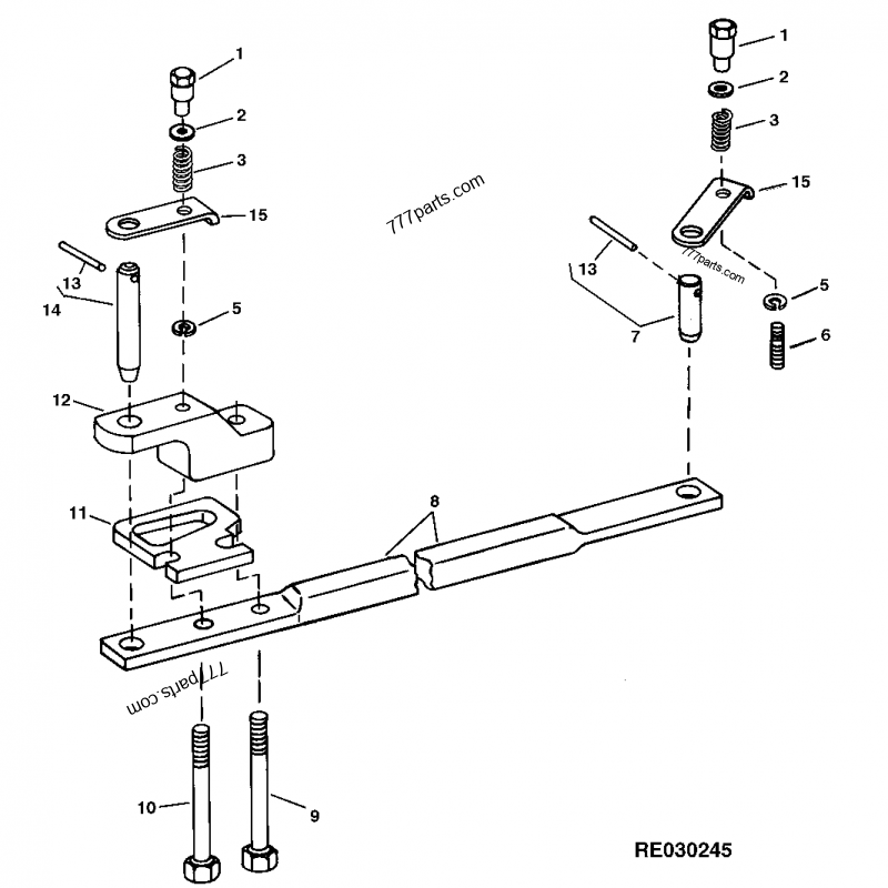 RE247461 Pin - John Deere spare part | 777parts.com
