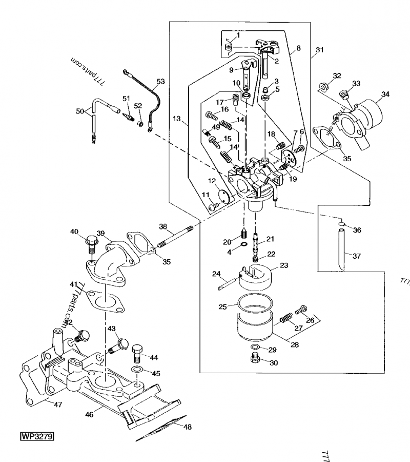 M118627 Air Intake Stack - John Deere spare part | 777parts.com