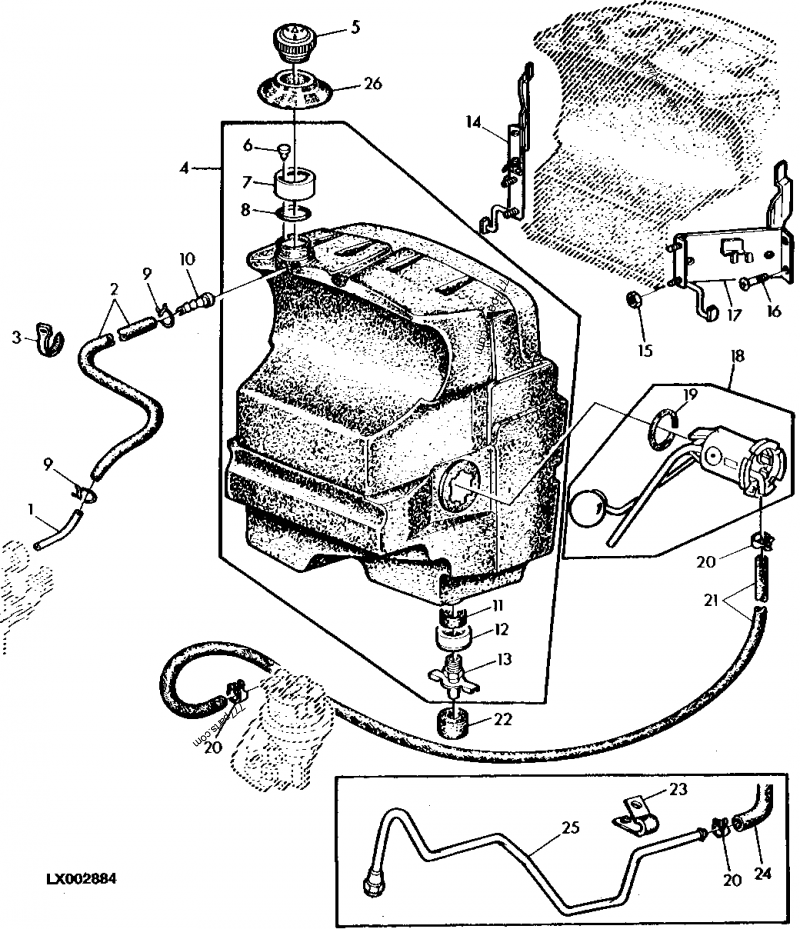 AL65018 Fuel Tank - John Deere spare part | 777parts.com