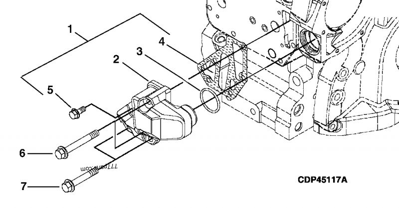 R501428 Gasket - John Deere spare part | 777parts.com