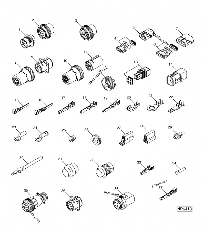 R78069 Plug - John Deere spare part | 777parts.com