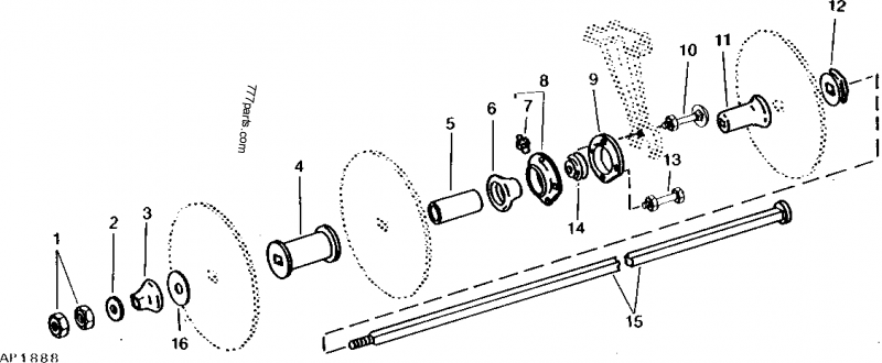 A26367 Gang Bolt - John Deere spare part | 777parts.com