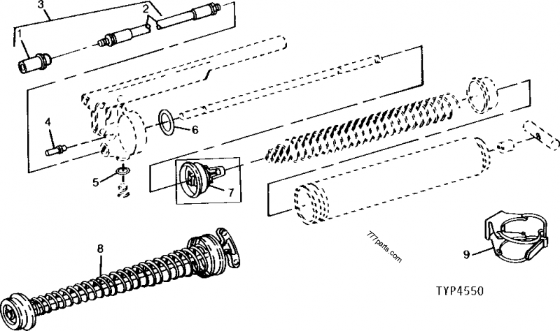 JD7825 Grease Gun - John Deere spare part | 777parts.com