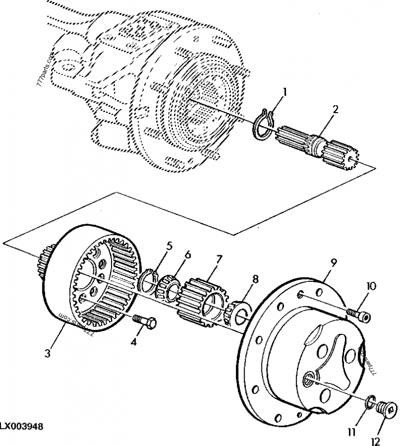 L101726 Planet Pinion Carrie - John Deere spare part | 777parts.com