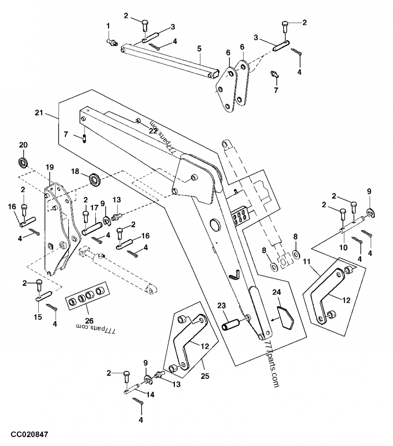 DC37416 MAST - John Deere spare part | 777parts.com