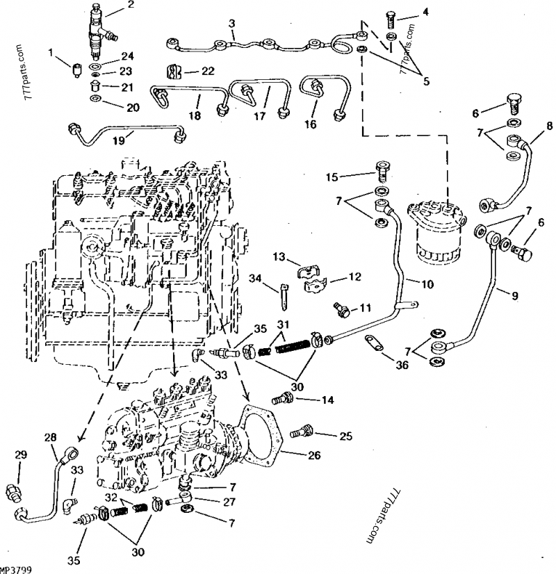 GG420-33341 Hose - gg42033341 - John Deere spare part | 777parts.com