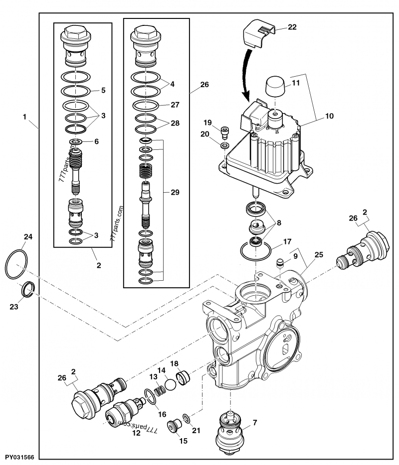 AL181805 Electric Motor - John Deere spare part | 777parts.com