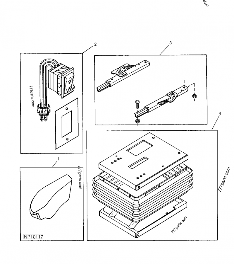 RE43451 Toggle/Rocker Switch - John Deere spare part | 777parts.com