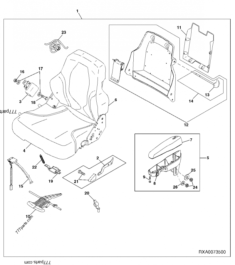 RE43451 Toggle/Rocker Switch - John Deere spare part | 777parts.com