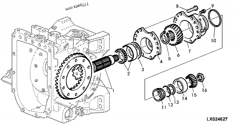 RE49486 Конич. роликов. подшипник - John Deere запчасть для спецтехники ...