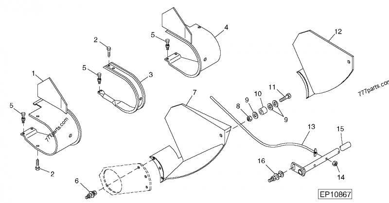 FH309706 Compressor Rod - John Deere spare part | 777parts.com