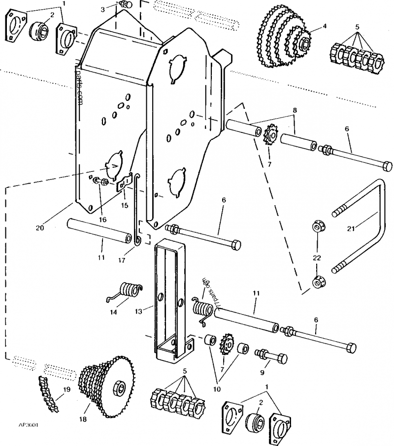 A40869 Torsion Spring - John Deere spare part | 777parts.com