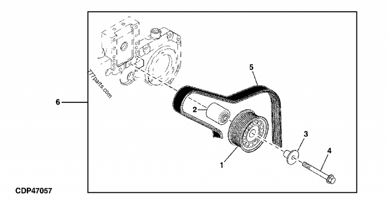 R500277 Belt - John Deere spare part | 777parts.com