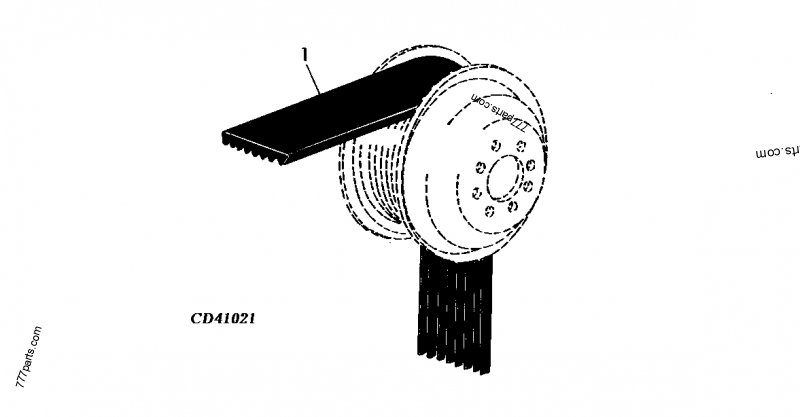 R500277 Belt - John Deere spare part | 777parts.com