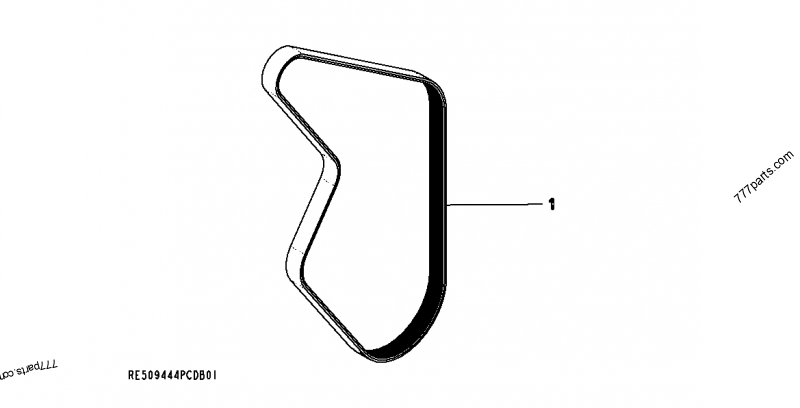 R500277 Belt - John Deere spare part | 777parts.com