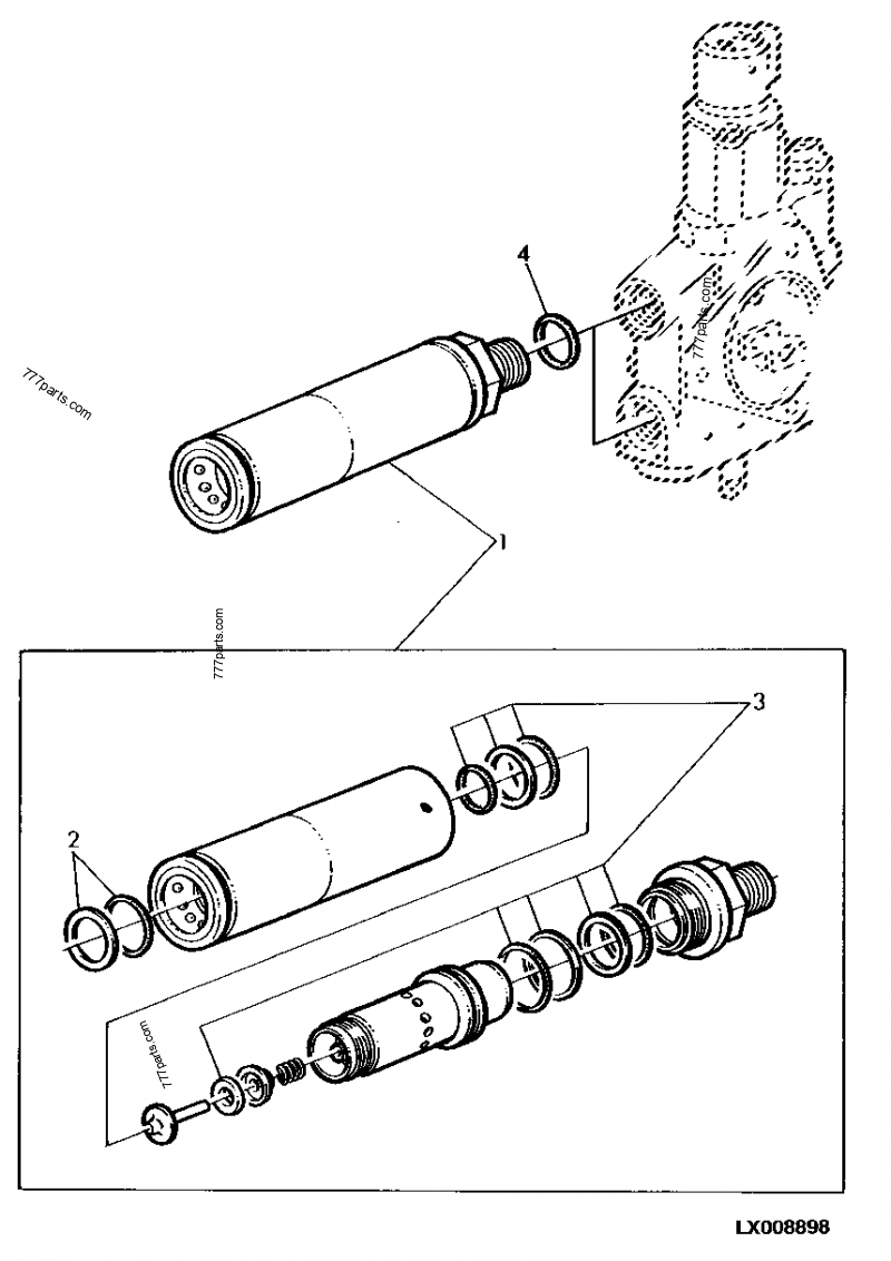 AL112951 Hydr.Quick Coupler S - John Deere spare part | 777parts.com