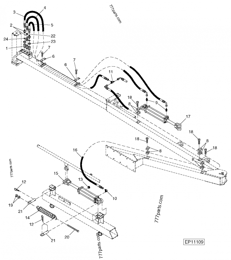 E95851 Fitting - John Deere spare part | 777parts.com
