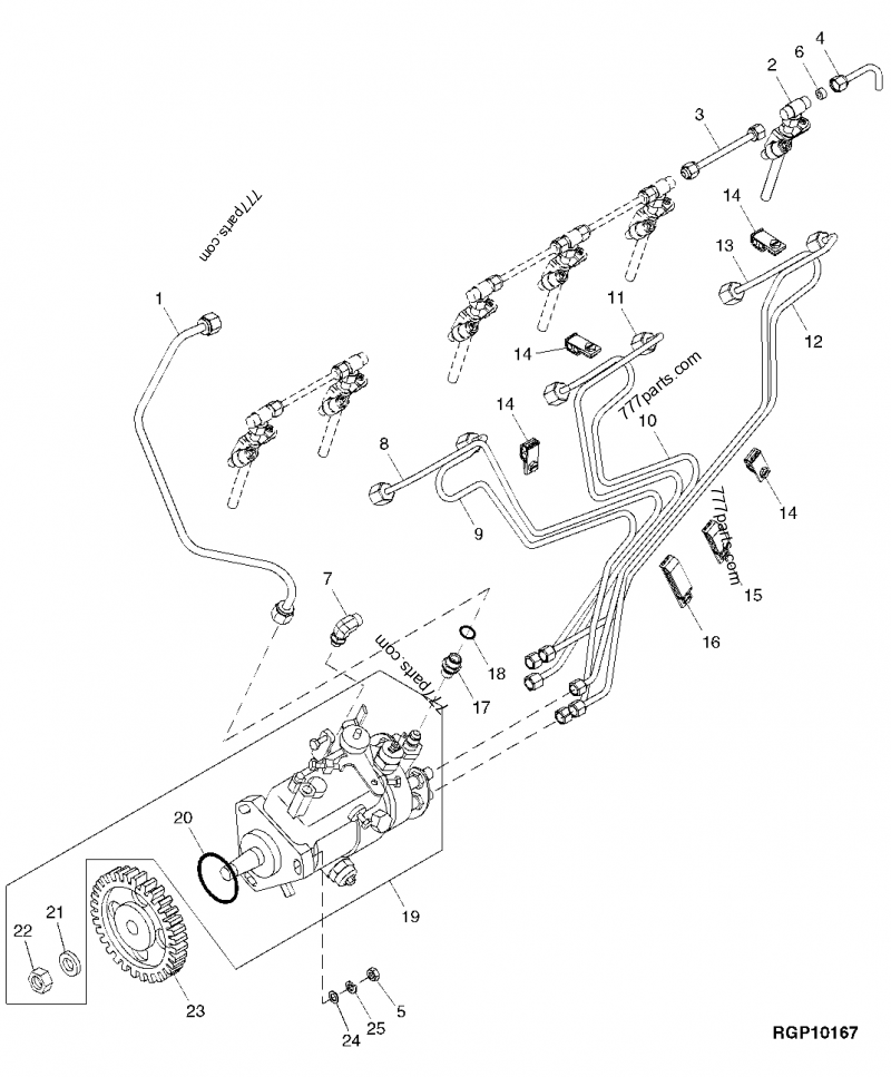 RE48786 Injection Nozzle - John Deere spare part | 777parts.com