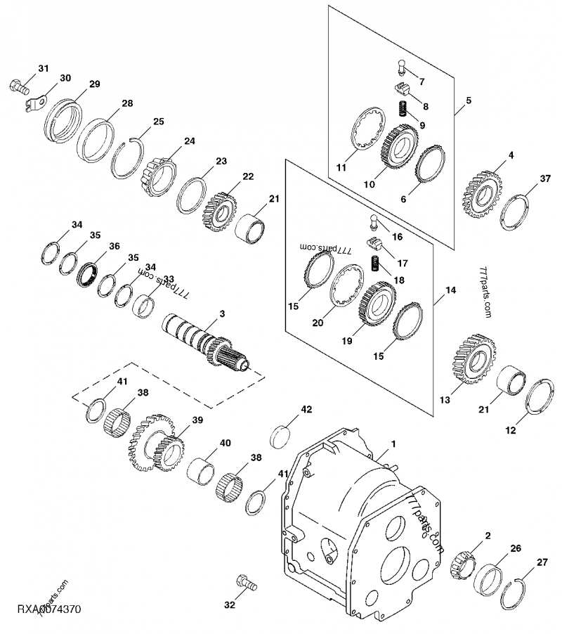 R115445 Ring - John Deere spare part | 777parts.com