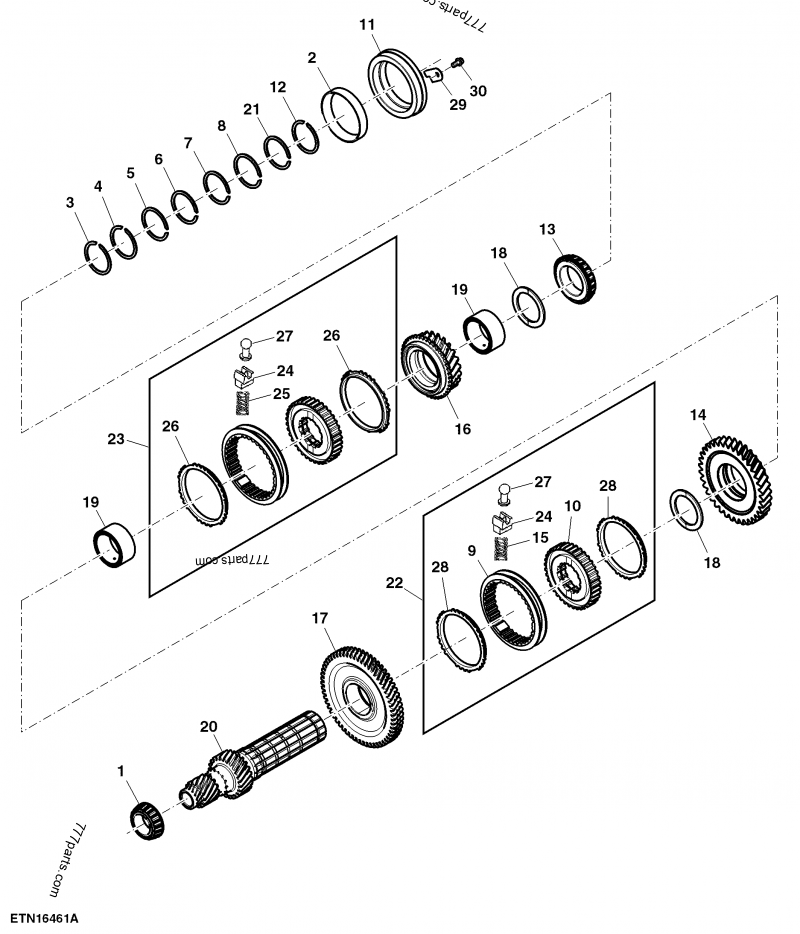 R115445 Ring - John Deere spare part | 777parts.com