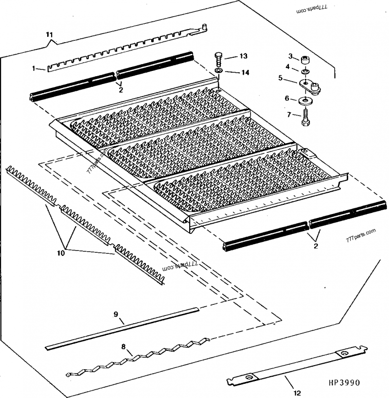 AH172963 Louver - John Deere spare part | 777parts.com