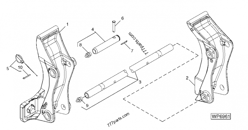 AW34966 Pin - John Deere spare part | 777parts.com