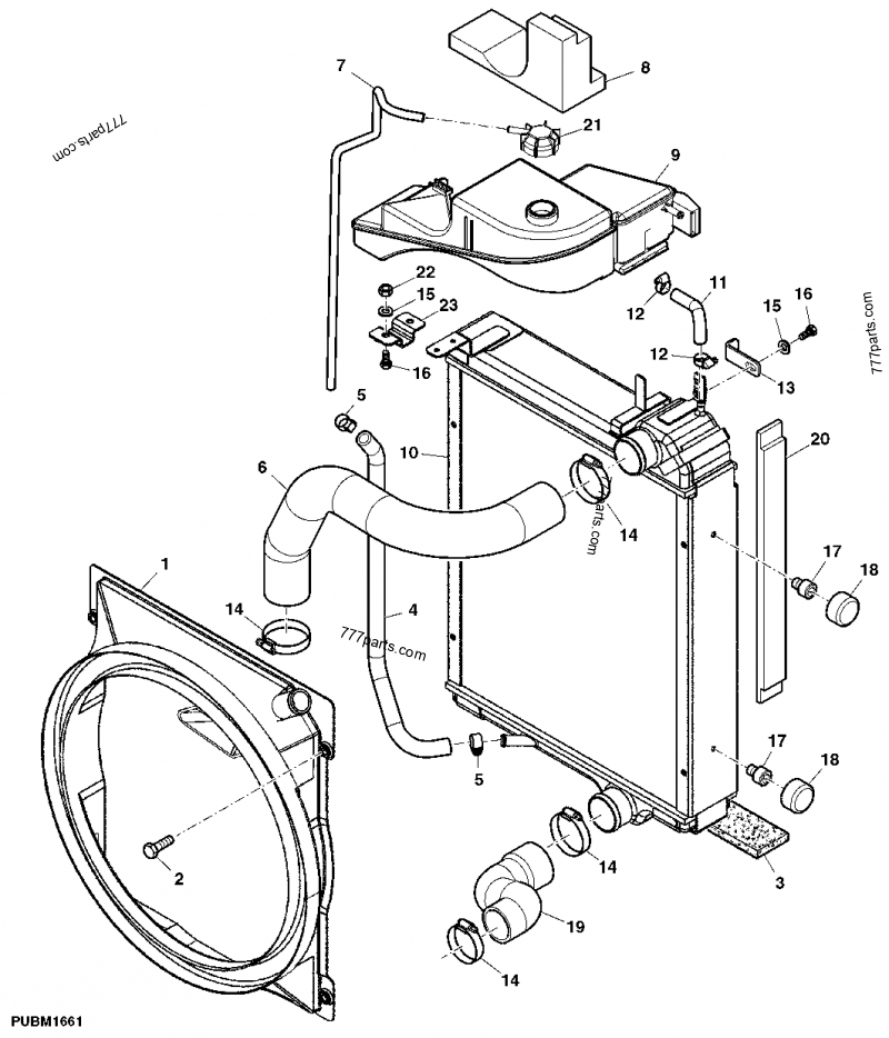 AL203689 Radiator Reservoir - John Deere spare part | 777parts.com