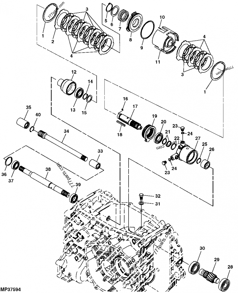 LVU801385 Splined Coupling - John Deere spare part | 777parts.com