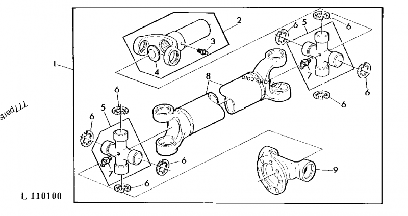 AL37069 Cross And Bearing As - John Deere spare part | 777parts.com