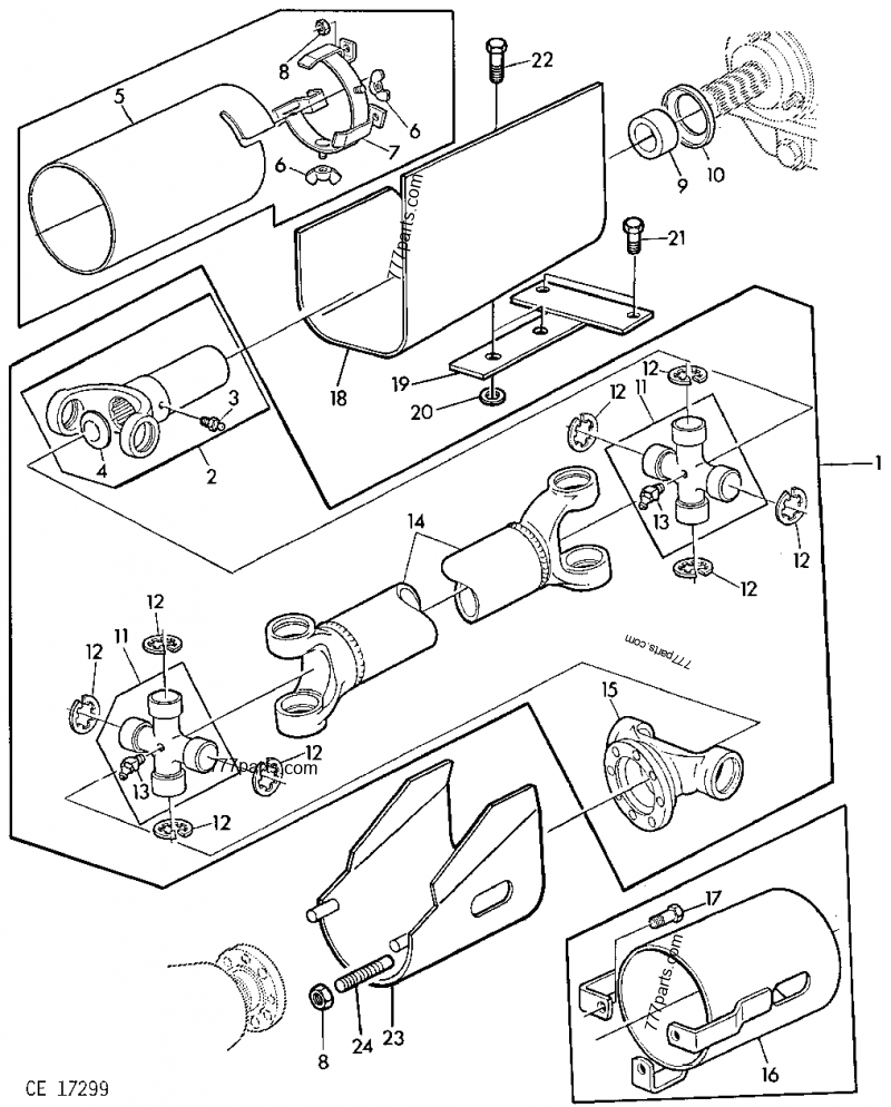 AL37069 Cross And Bearing As - John Deere spare part | 777parts.com