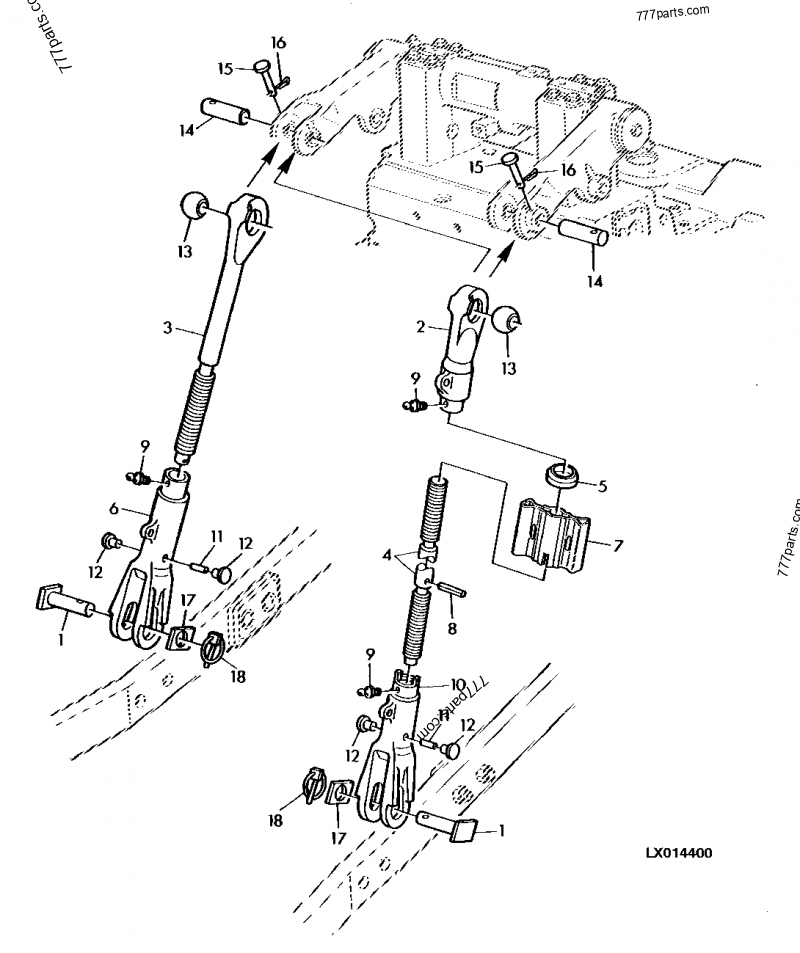 L156834 Lift Link - John Deere spare part | 777parts.com