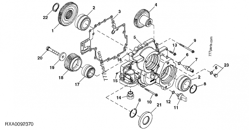RE262636 Cover - John Deere spare part | 777parts.com