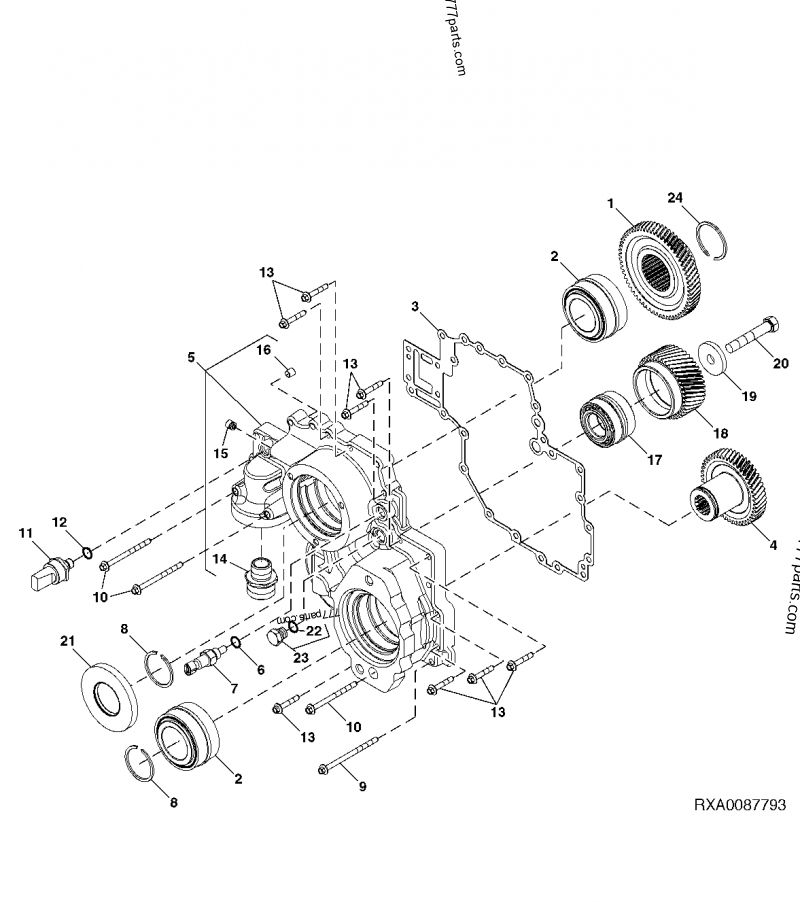 RE262636 Cover - John Deere spare part | 777parts.com