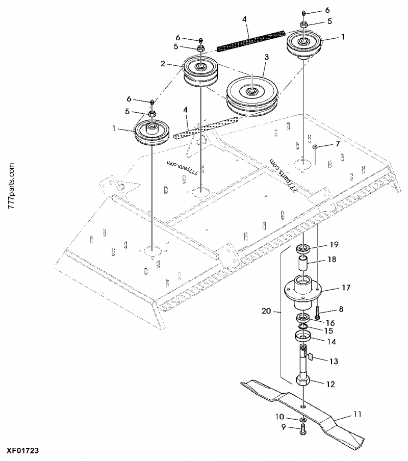 5BP0006693 V-Belt - John Deere spare part | 777parts.com